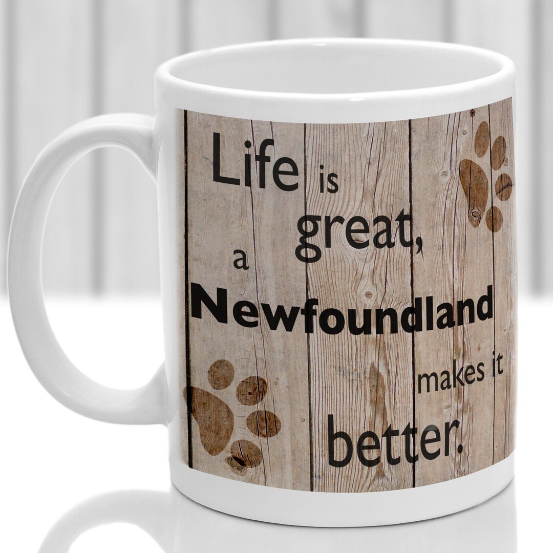 Newfoundland Dog Mug, Newfoundland Gift, Dog Breed Mug, Ideal Present ...