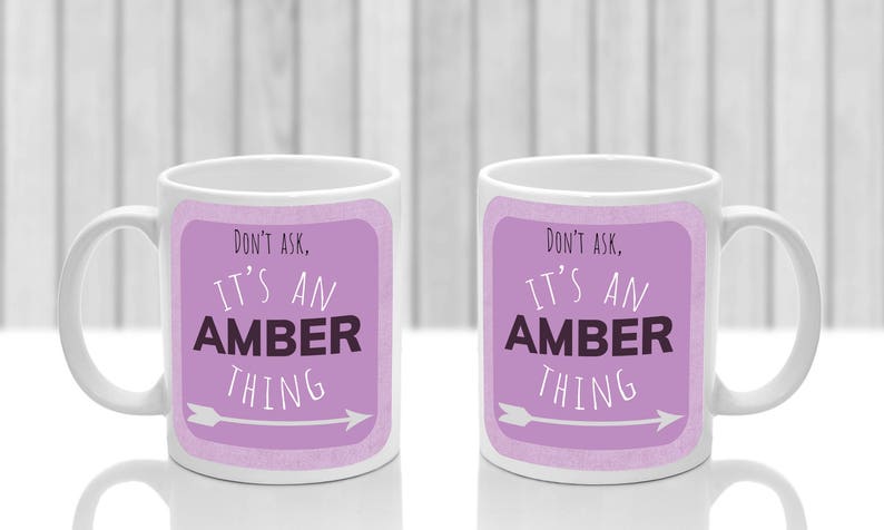 Amber's Mug It's an Amber Thing pink - Etsy UK