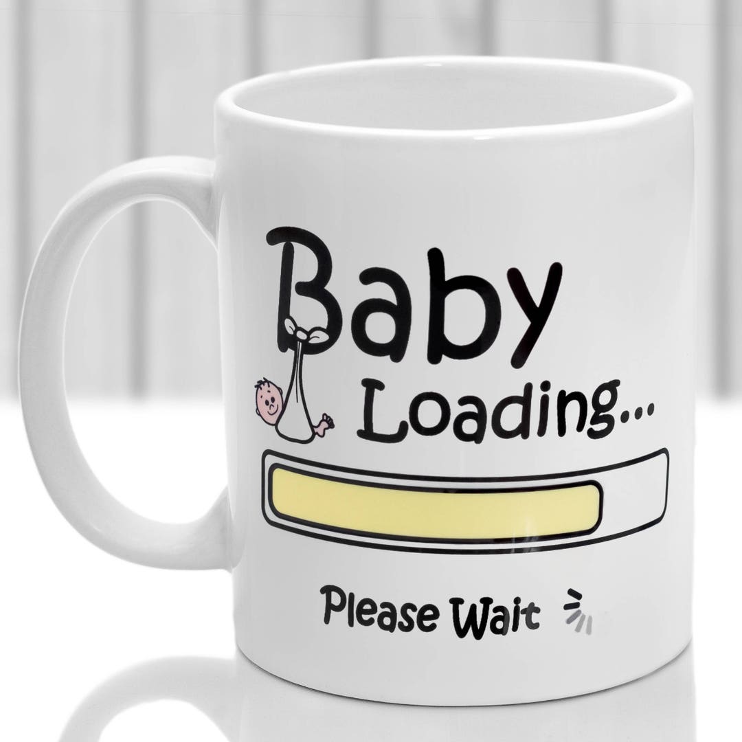 New Mum. Baby Loading Mug Yellow Pregnancy Present or Baby - Etsy