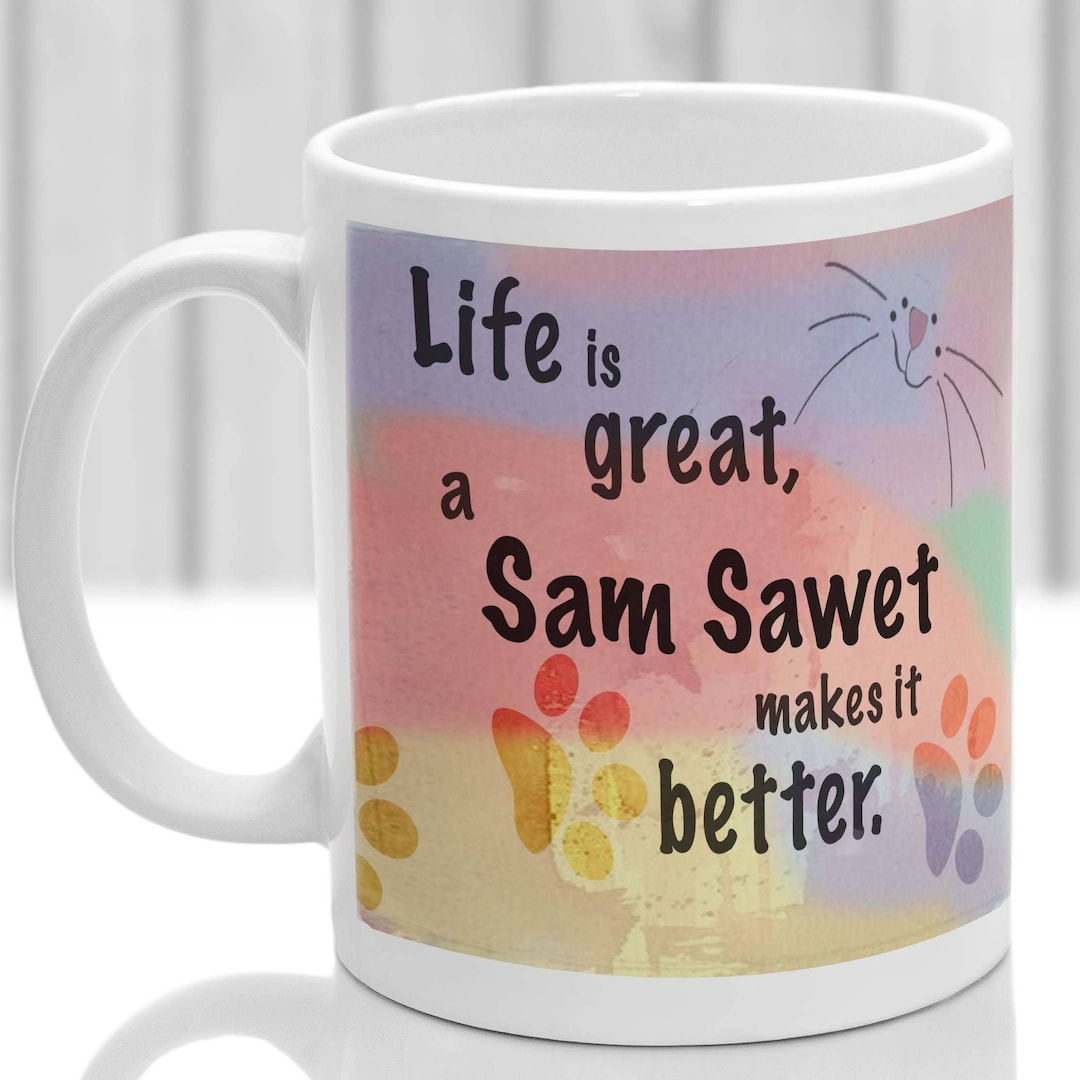 Sam Sawet Cat Mug, Sam Sawet Cat Gift, Ideal Present for Cat Lover - Etsy