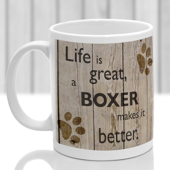 Boxer Dog Mug Boxer Dog Gift Ideal Present for Dog Lover | Etsy