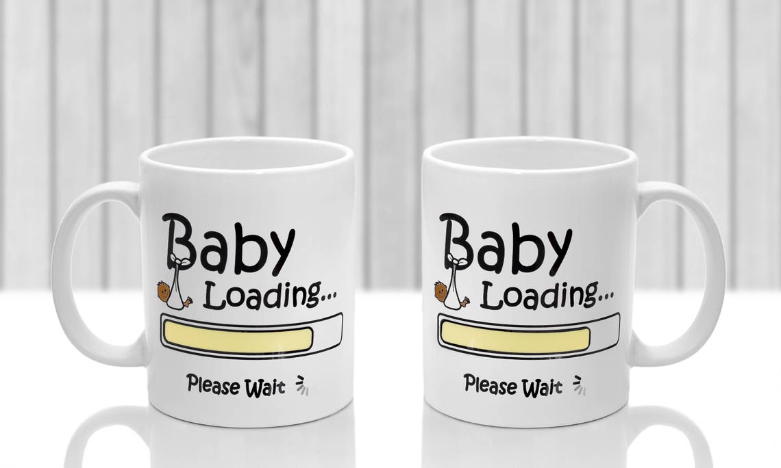 New Mum. Baby Loading Mug Yellow Pregnancy Present or Baby - Etsy