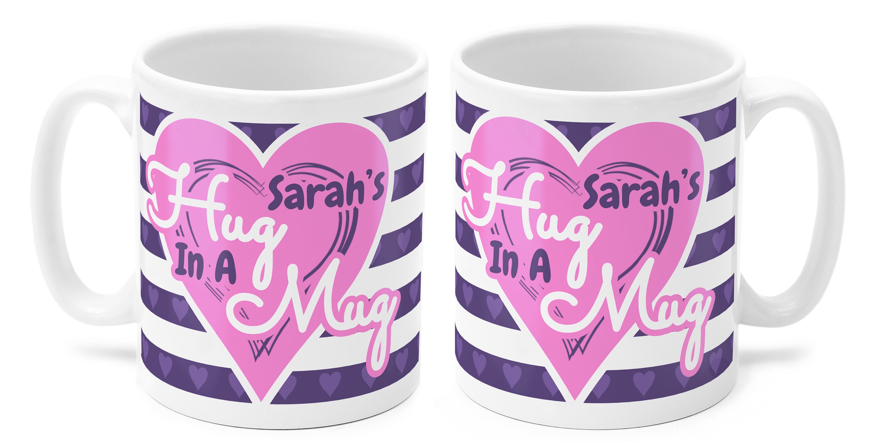 Sarah Mug Sarah's Hug in a Mug Name Gift purple and - Etsy UK