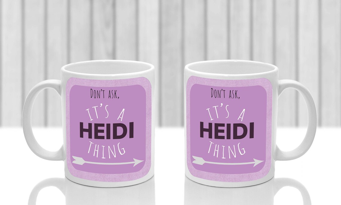 Heidi's Mug It's a Heidi Thing pink - Etsy