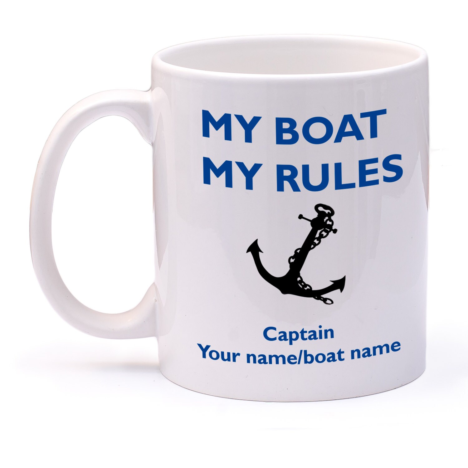 Personalised boat mug ideal Narrow Boat boat owner with your name or ...