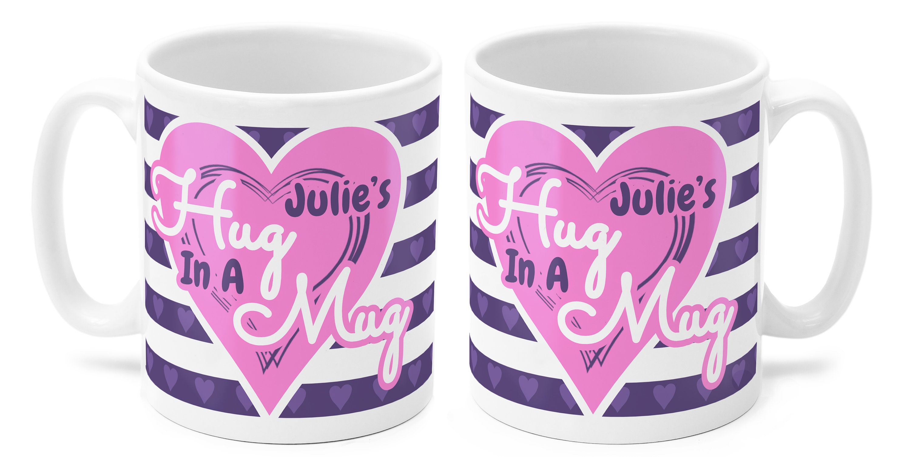 Julie Mug Julie's Hug in a Mug Name Gift purple and - Etsy Denmark