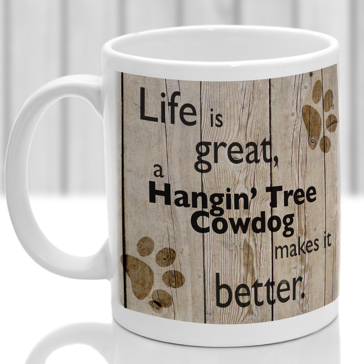 Hangin Tree Cowdog Mug Hangin Tree Cow Dog Gift Dog Breed - Etsy