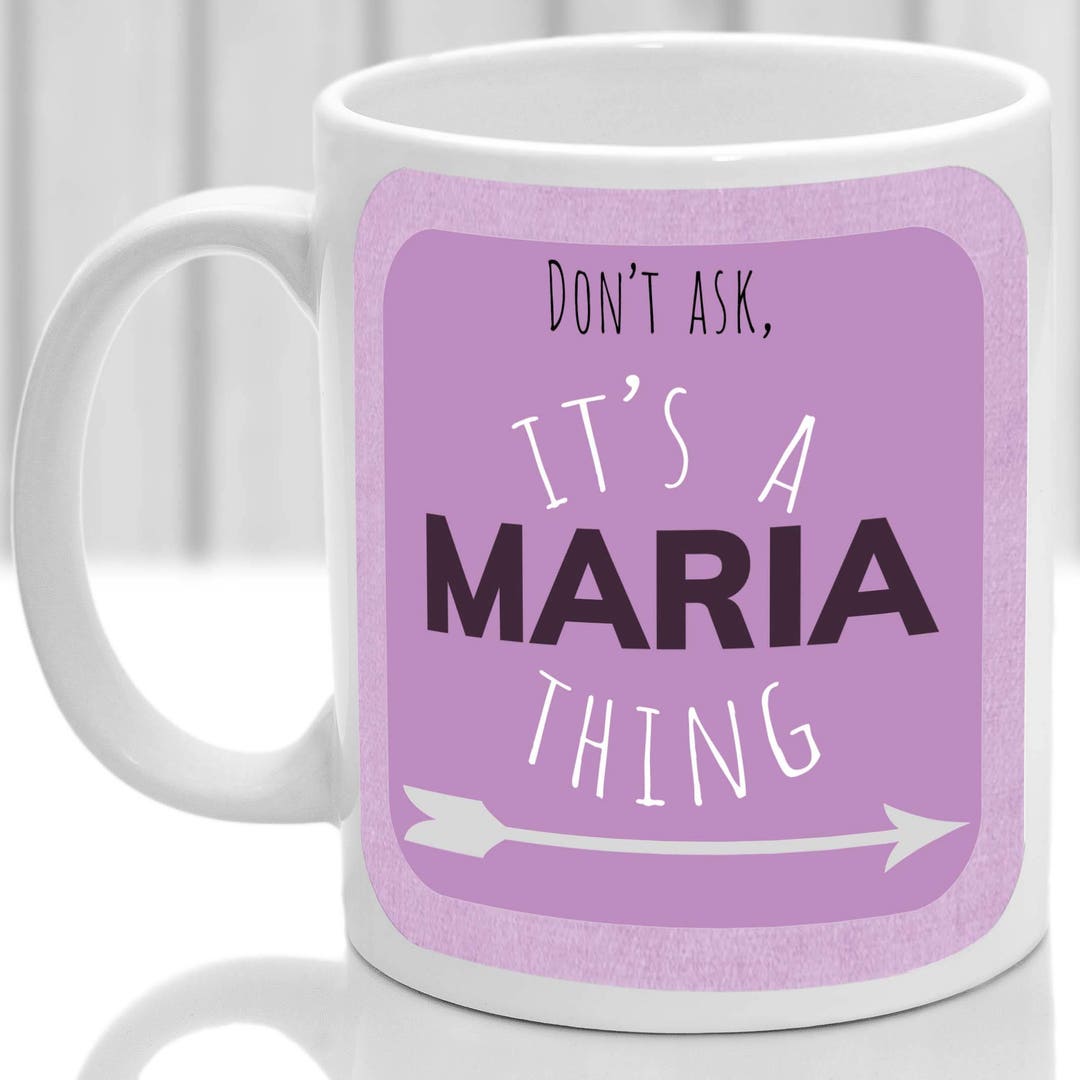 Maria's Mug, It's a Maria Thing, (pink) - Etsy