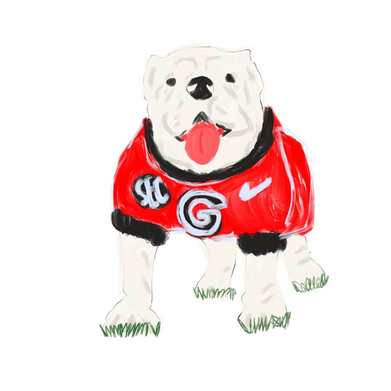 UGA Painting Digital File - Etsy