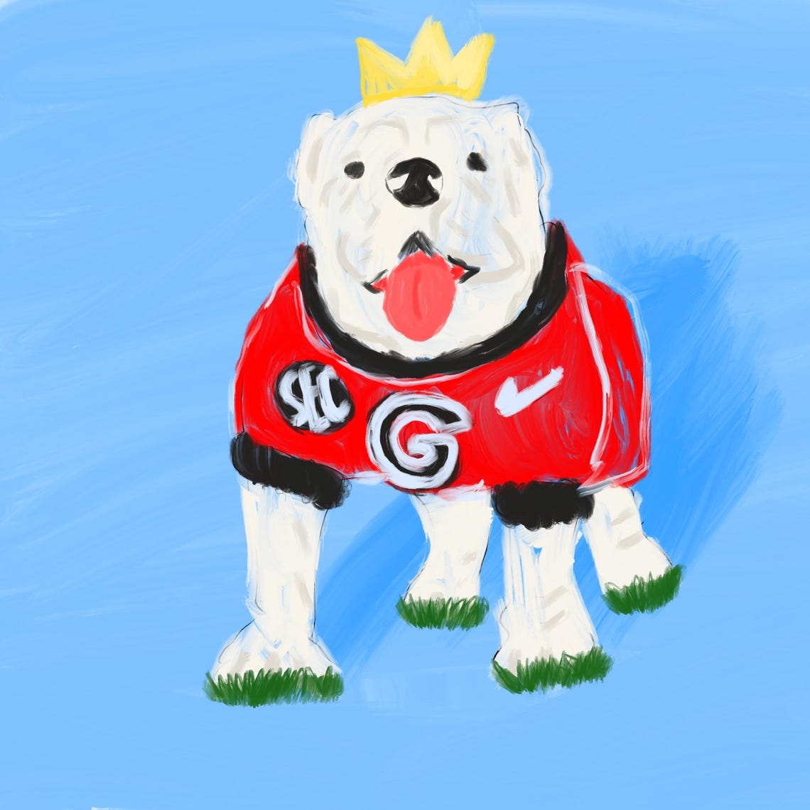 UGA Painting Digital File - Etsy