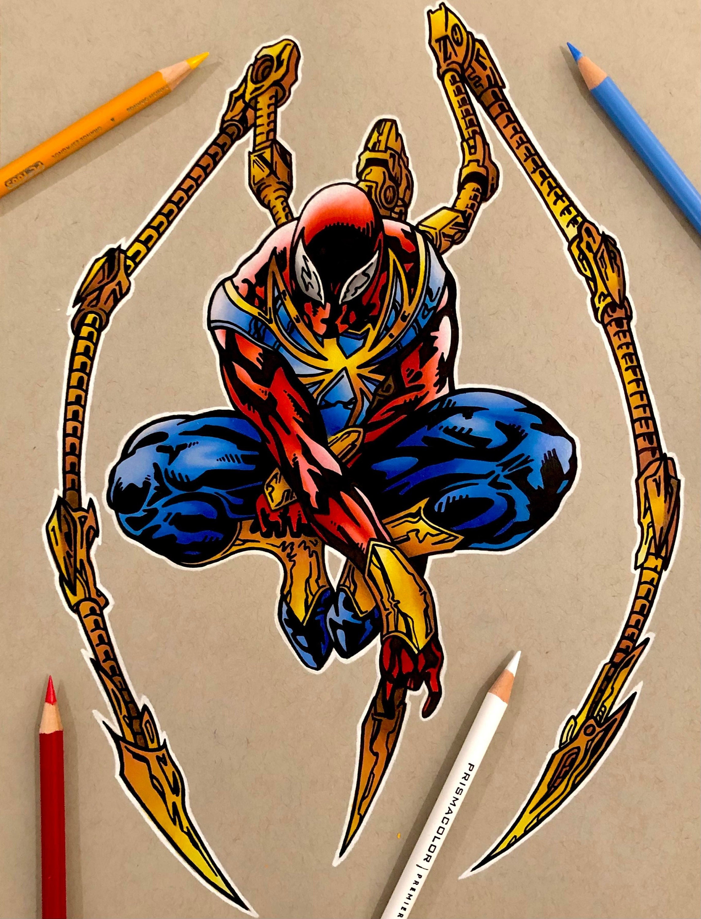 Iron Spider Drawings