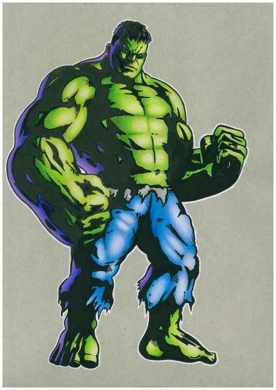 The Incredible Hulk Art Print - Etsy