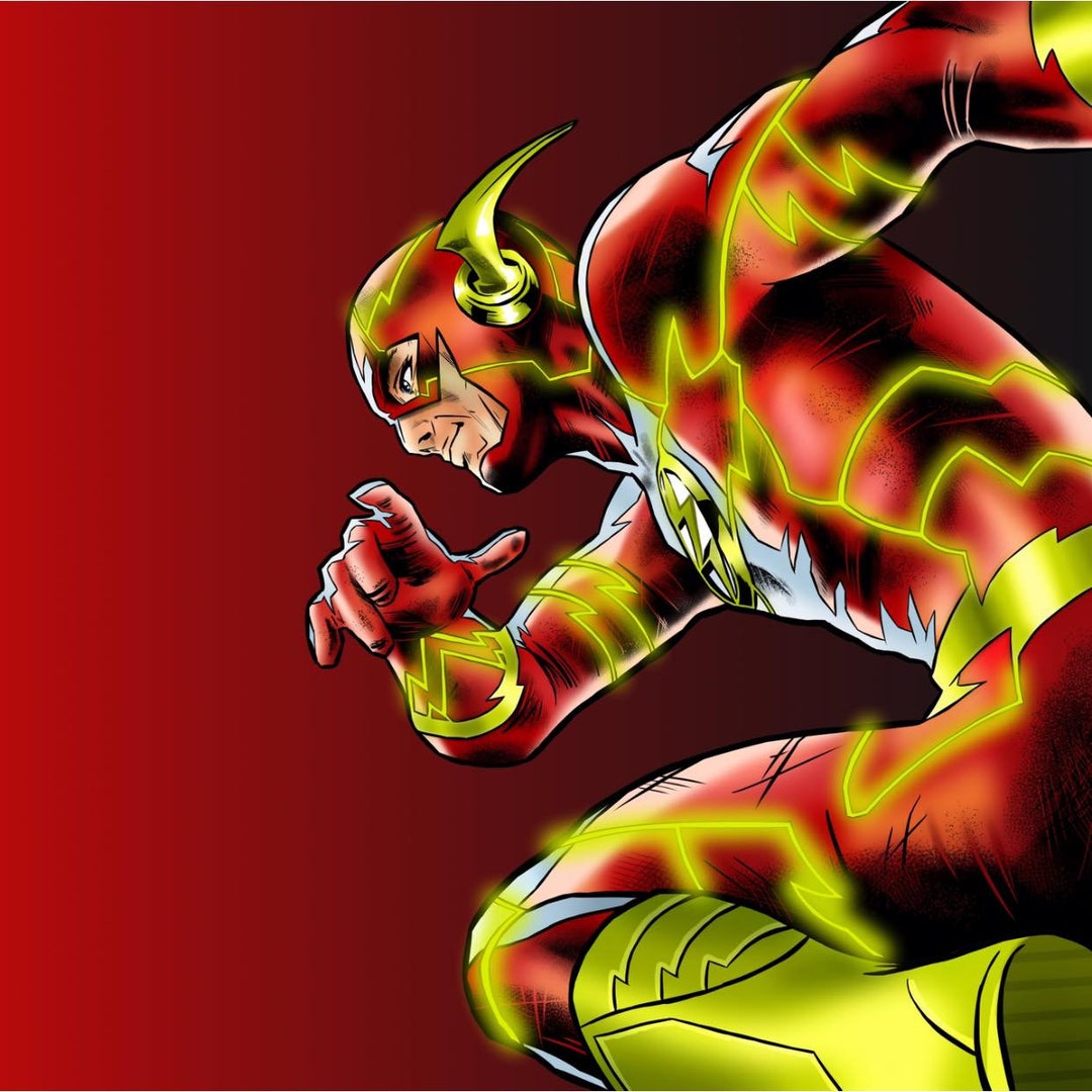 The Flash Art Print - Etsy