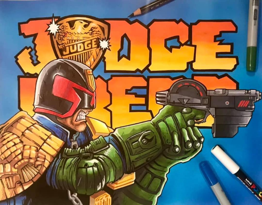 Judge Dredd Art Print - Etsy