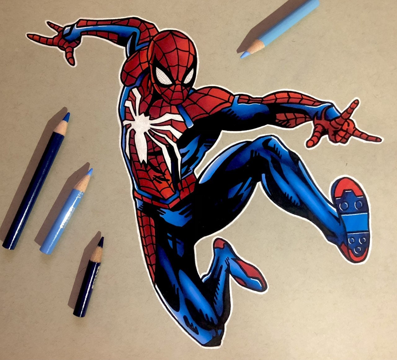 Spiderman Art Print | Etsy