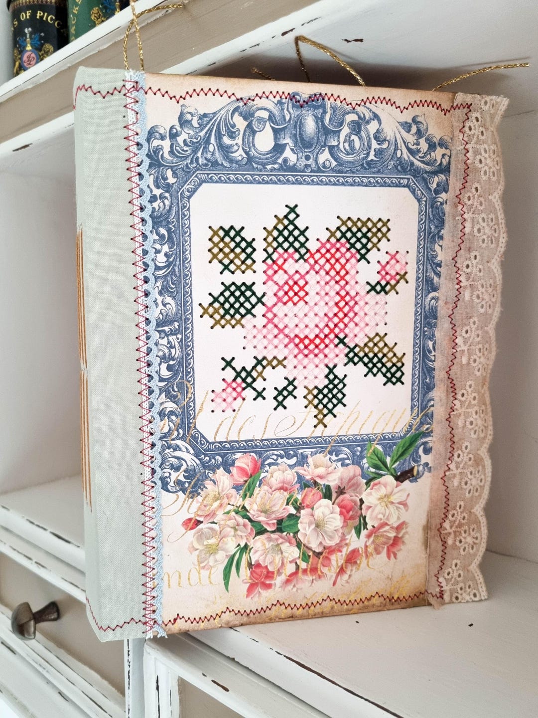 Journal With Cross Stitch on the Cover. - Etsy