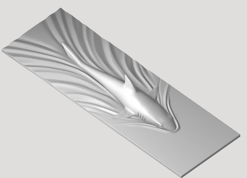 Unique Shark CNC Carving and 3D Printing Model - Instant Download - Etsy