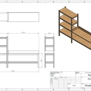 Build Your Own Workbench With This Easy and Detailed Blueprint! - Etsy