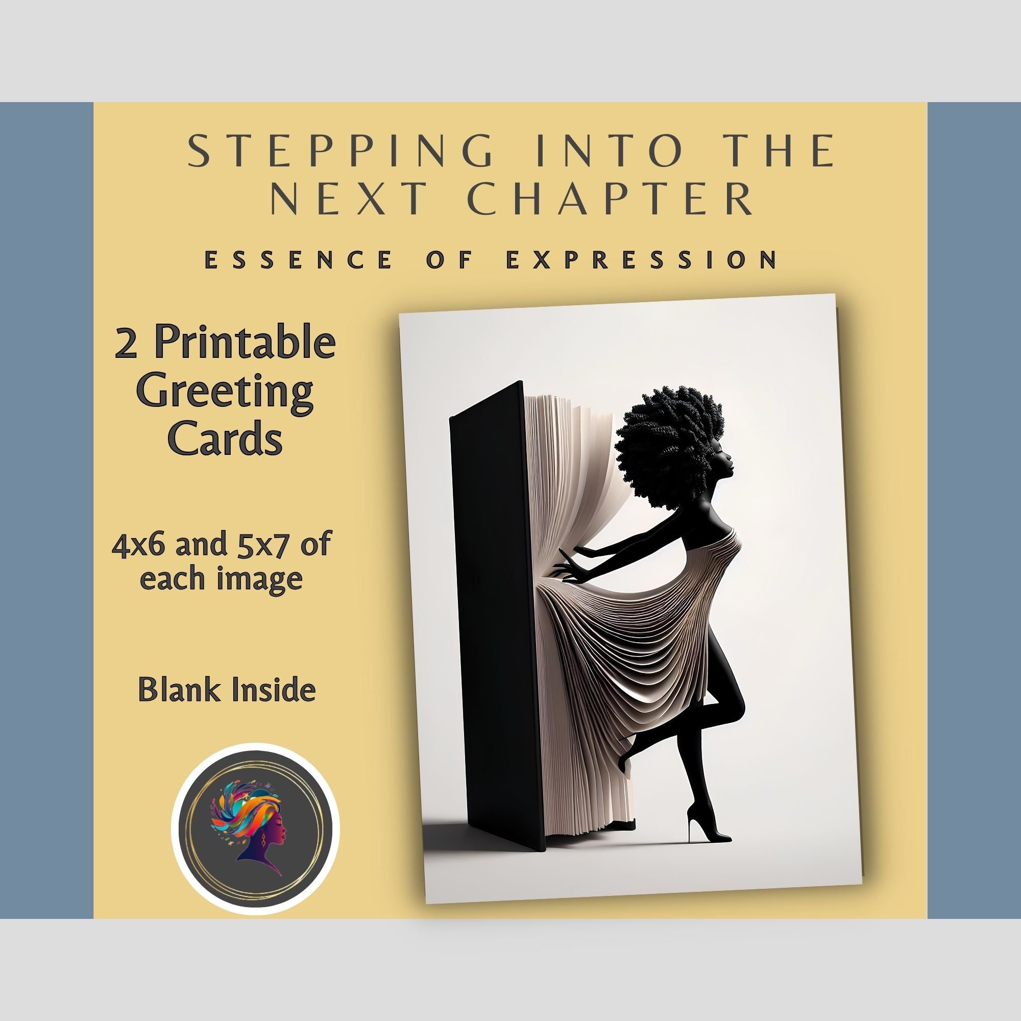 Greeting Cards - Printable PDF | Stepping Into the Next Chapter | Viral ...