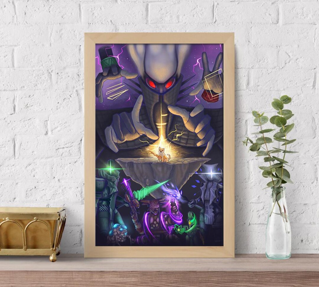 Dog Vs. Raid Boss Print - Etsy