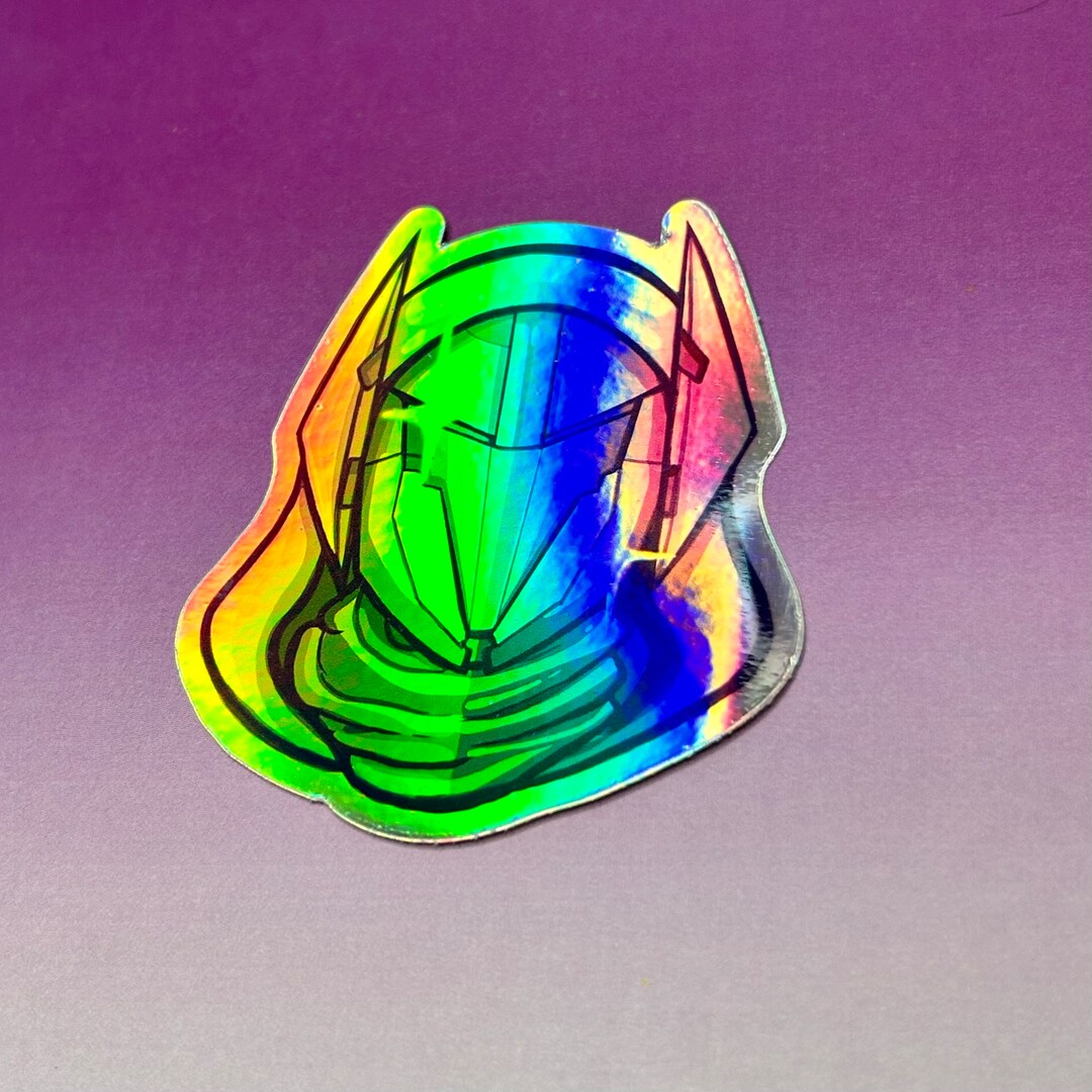 Holographic Helmet Sticker - Etsy