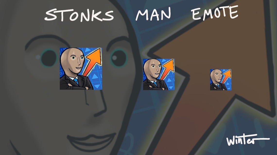 Stonks Emote - Etsy Canada