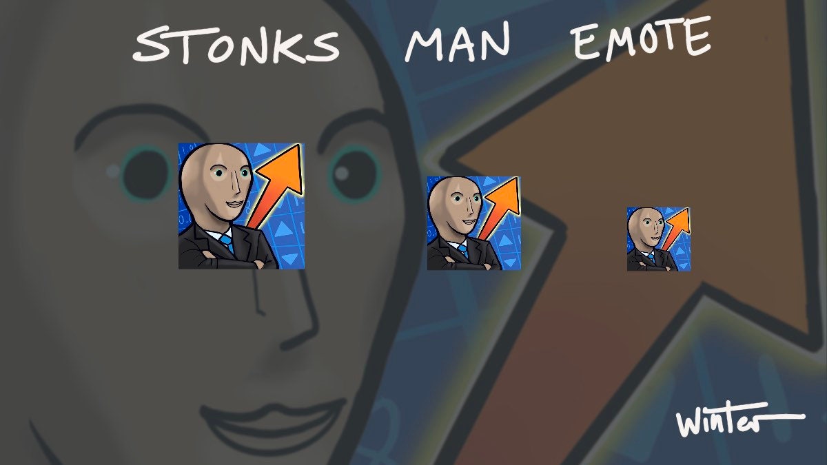 Stonks Emote | Etsy