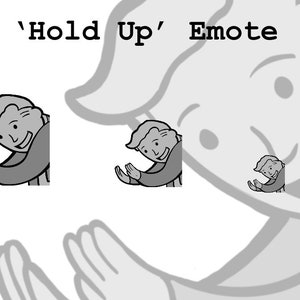 Hold up Emote - Etsy