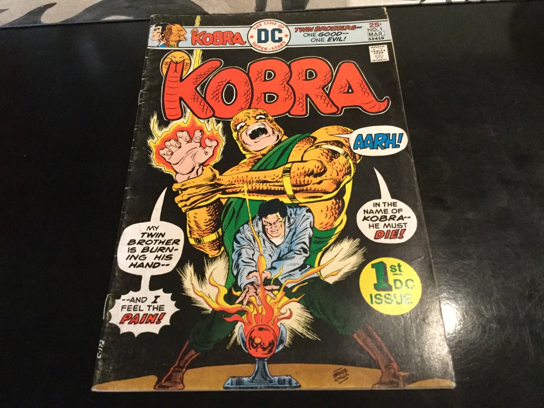 Kobra Vol 1 No1 1976 DC Comics Jack Kirby Steve Sherman Writers Kirby ...
