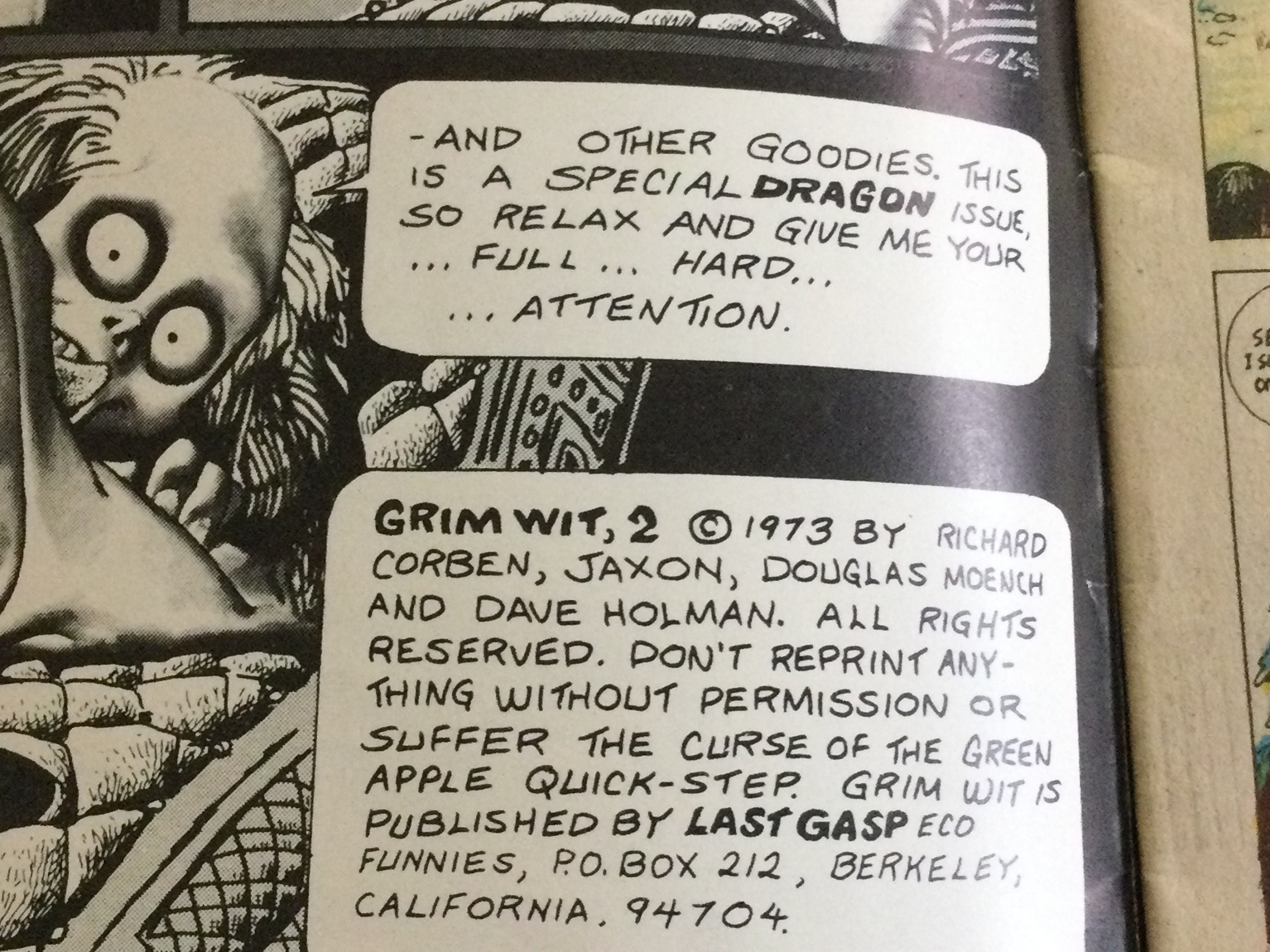 Grim Wit 2 1973 Richard Corben Jaxon Full Color Last Gasp - Etsy