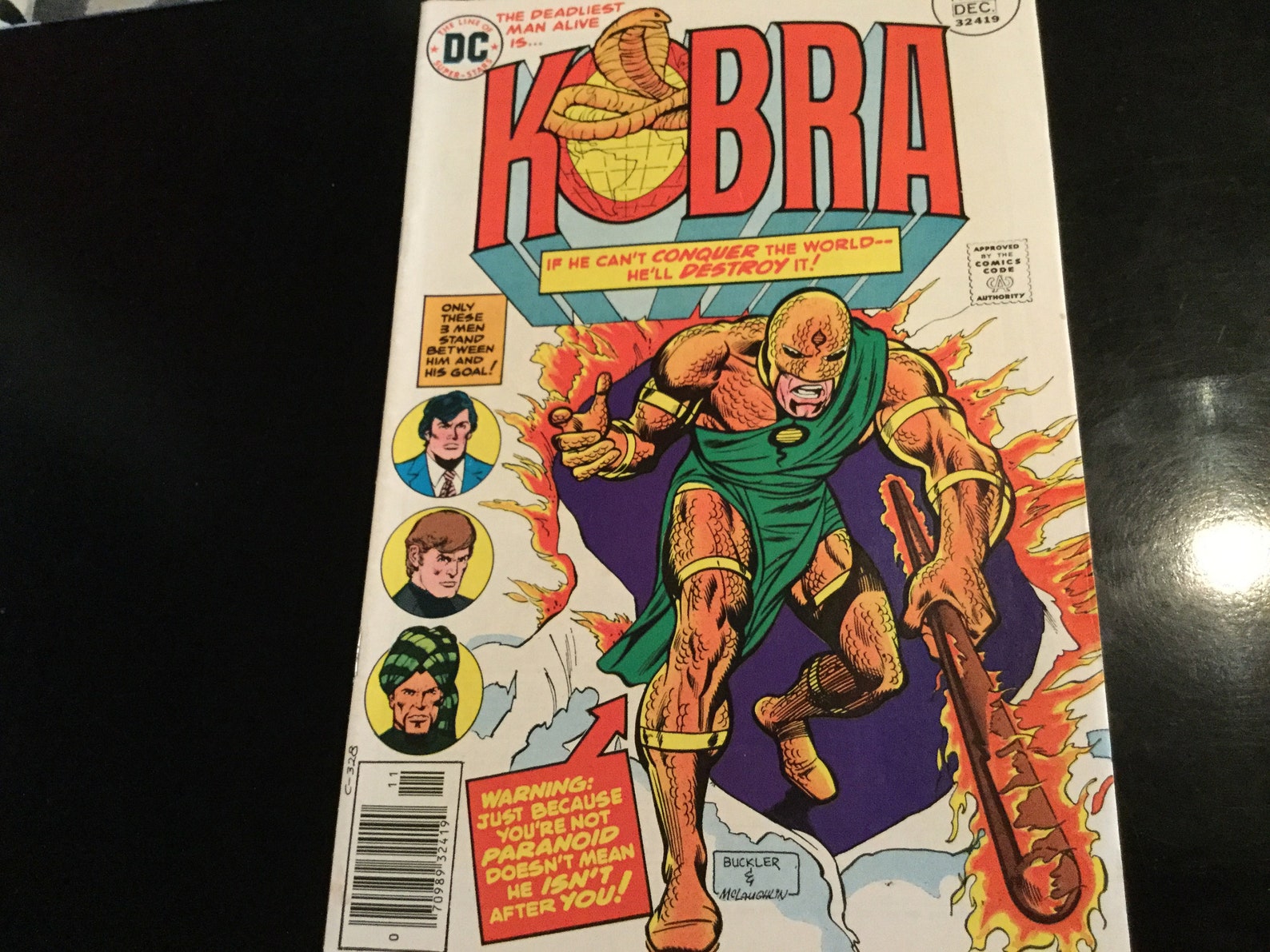 Kobra DC Comic 1976 Volume 1 Number 5 - Etsy