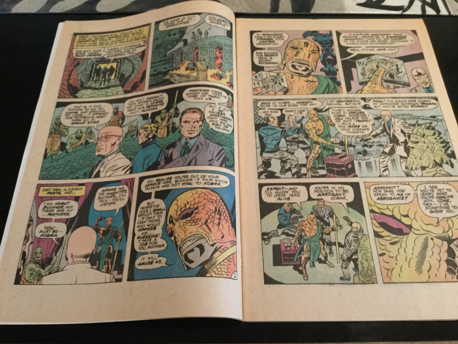 Kobra Vol 1 No1 1976 DC Comics Jack Kirby Steve Sherman Writers Kirby ...