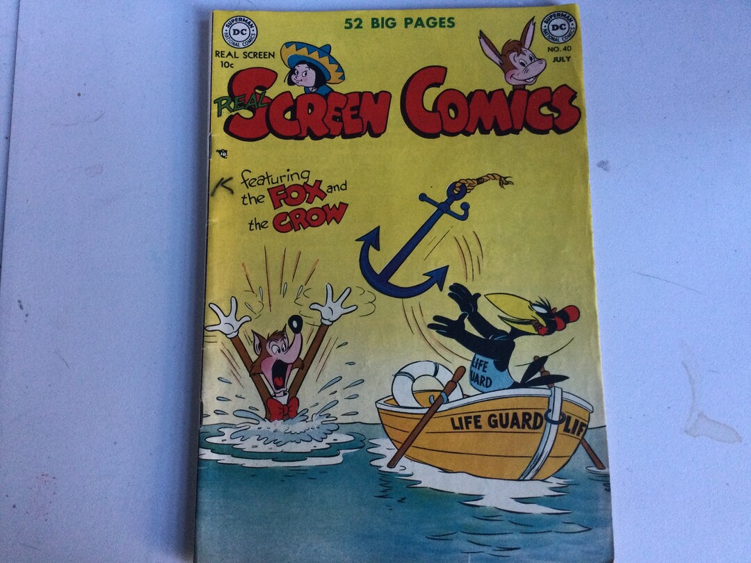 Real Screen Comics DC Comics No 40 July 1951 - Etsy