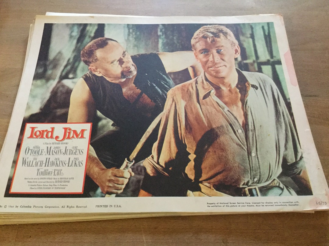 Lord Jim 1965 Uk Movie Lobby Poster Peter O Toole Eli Wallach - Etsy