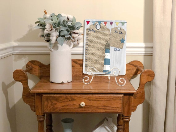 Daily Calendar Blue Beach Nautical Theme With Blue Wood Frame | Etsy