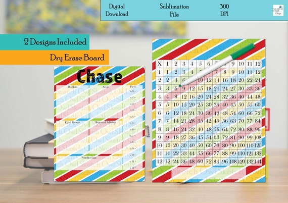 Multiplication Learning Board Design 3-4 Grade Education Dry | Etsy