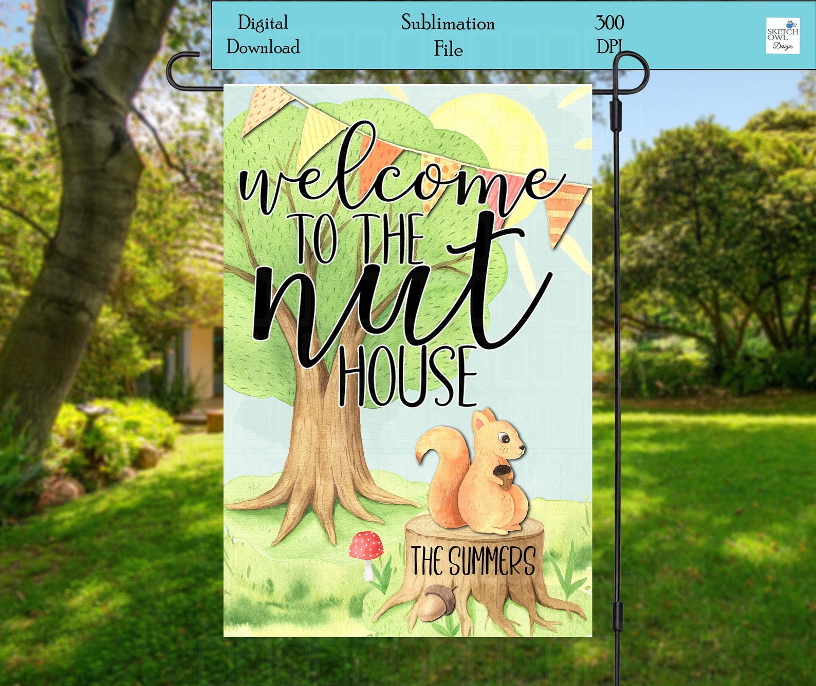 Welcome to the Nut House 12x18 Garden Flag Design Nut House - Etsy