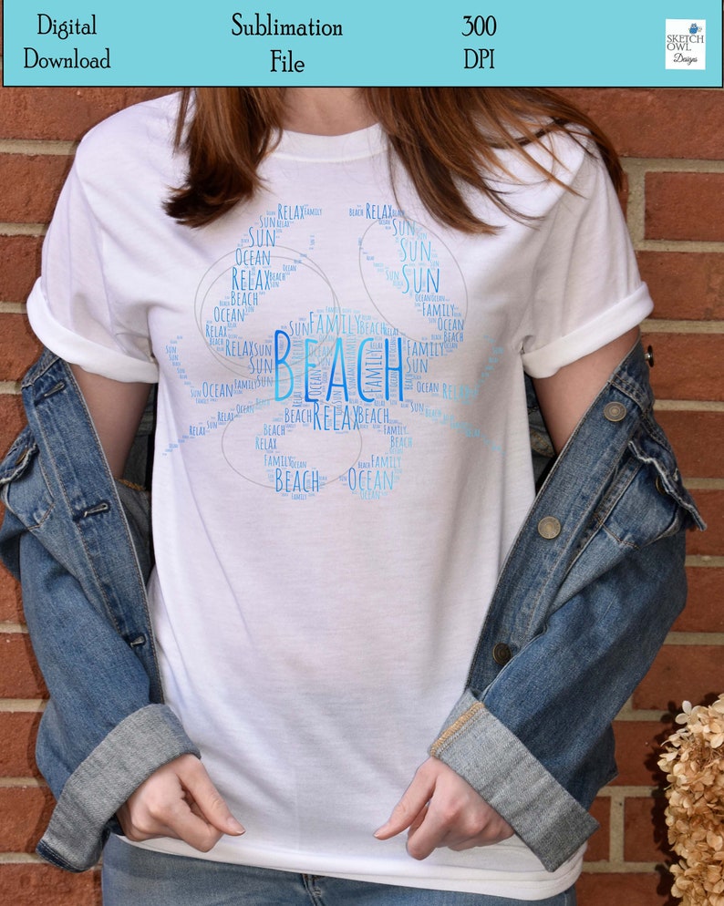 Crab Shaped Word Art Crab PNG Letter Word Art Beach Word | Etsy