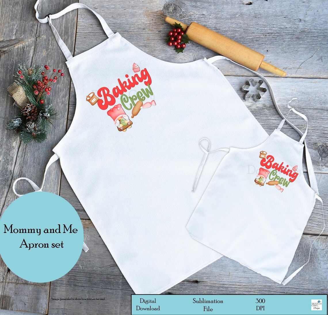 Sublimation Apron Design Baking Apron Baking Crew Apron - Etsy