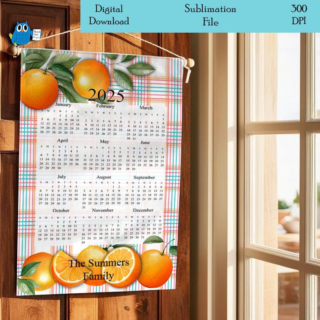 12x18 Flag, 15x25 Velour Towel, Nostalgic Dated Kitchen Towel, Oranges ...
