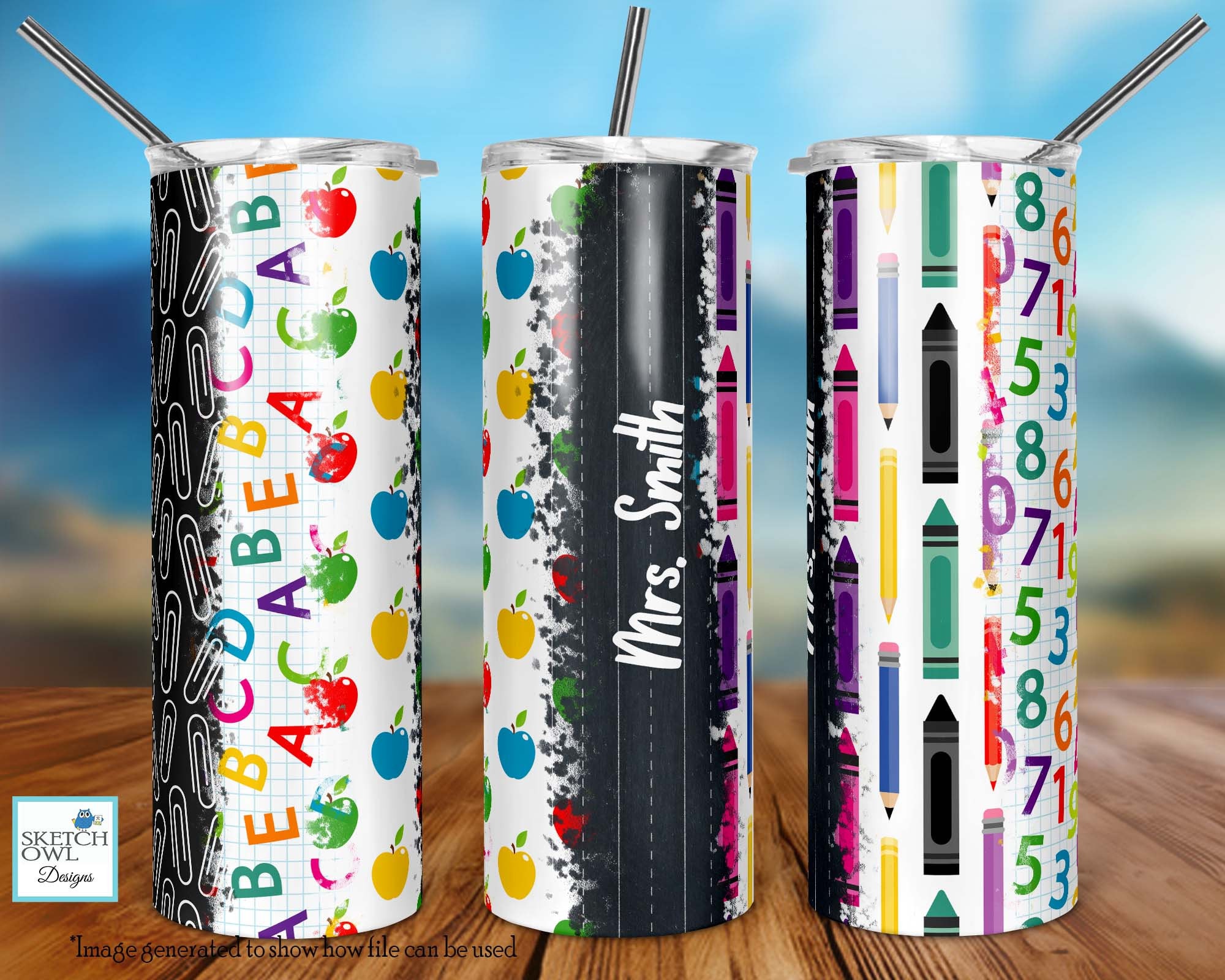 School Teacher Tumbler Design Tumbler Design Teacher Gift | Etsy