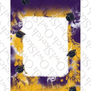 Purple and Gold School Colors Garden Flag, 12x18 Flag, Graduation Flag ...
