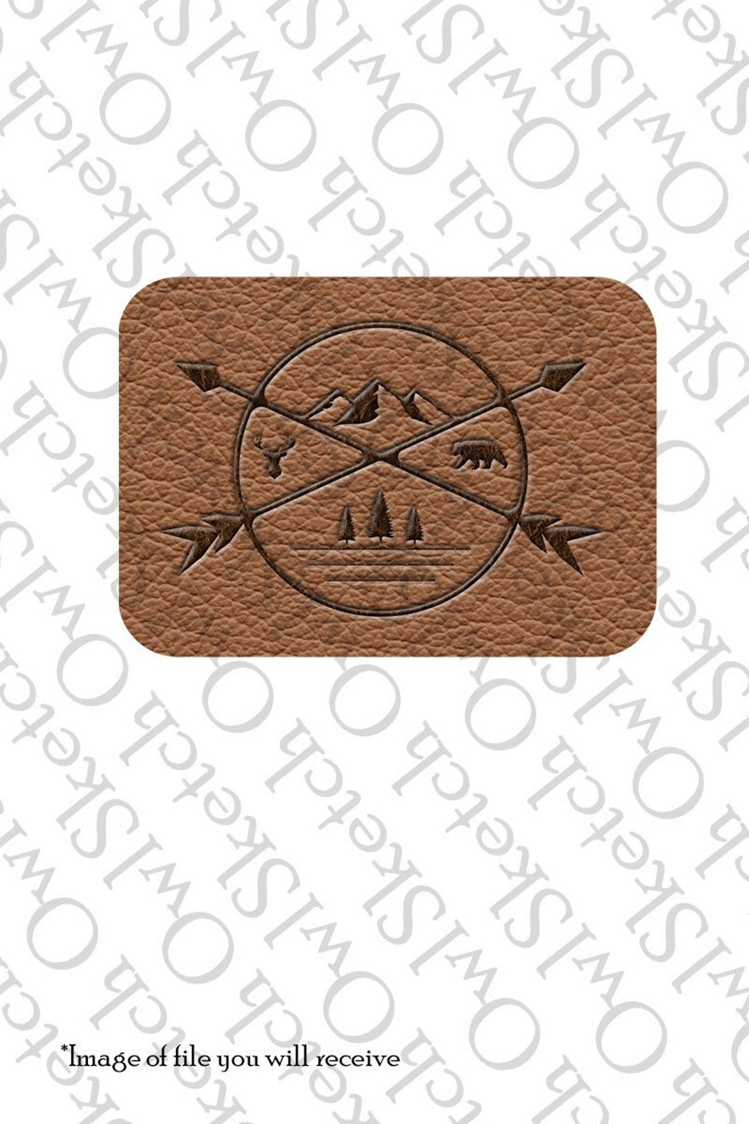 Hat Patch Design, Leather Look, Adventure Hat Patch, Sublimation Patch ...