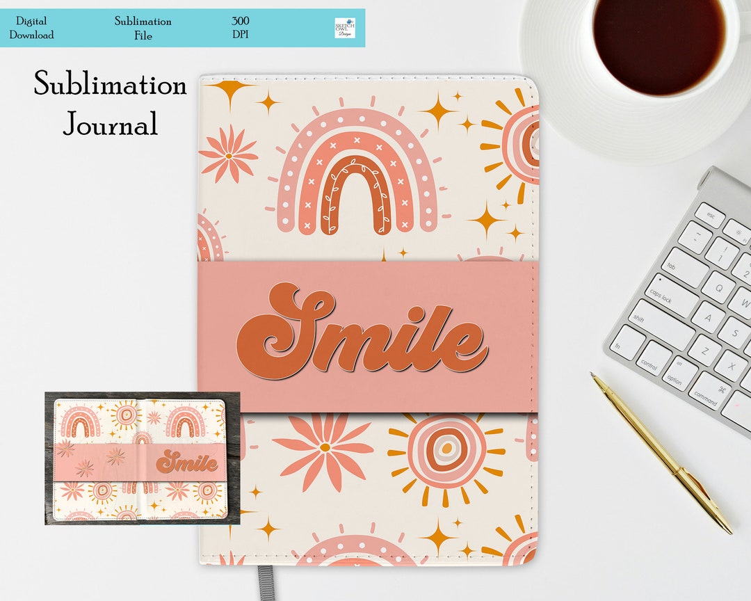Sublimation Journal, Preppy Journal, Smile Design, Make Your Own ...