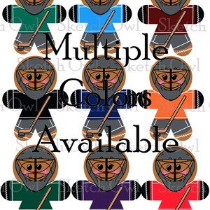 Gingerbread Man Hockey Ornament, Christmas Hockey Ornament, Black ...