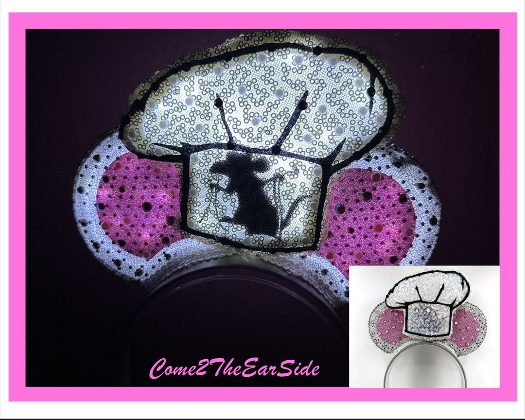 Ratatouille Mickey Ear, Remy Mickey Ear, Chef Hat, Remy Silhouette ...