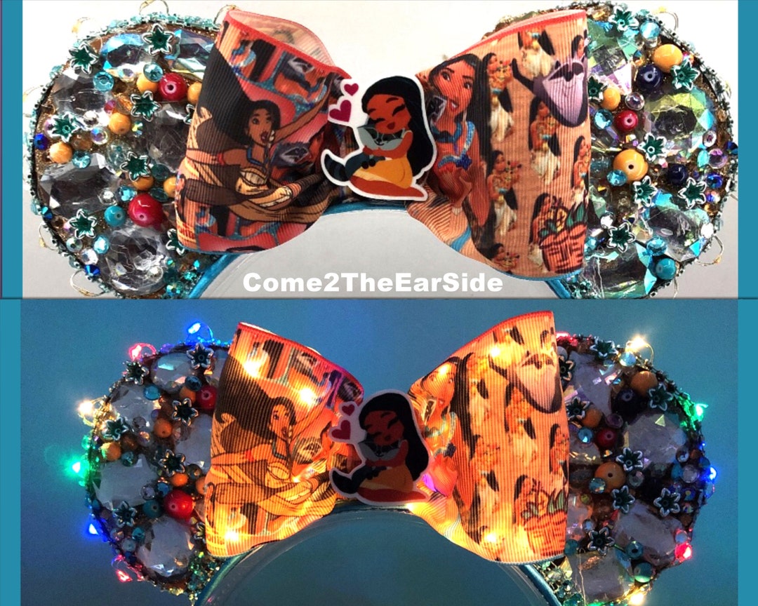 Pocahontas Inspired Mickey Bedazzled Minnie Bling Mouse - Etsy