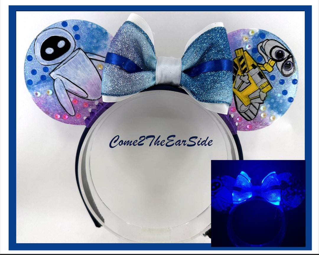 Wall-e Mickey Ear I Eve Mickey Ear I Illuminated I Mickey I Minnie I ...