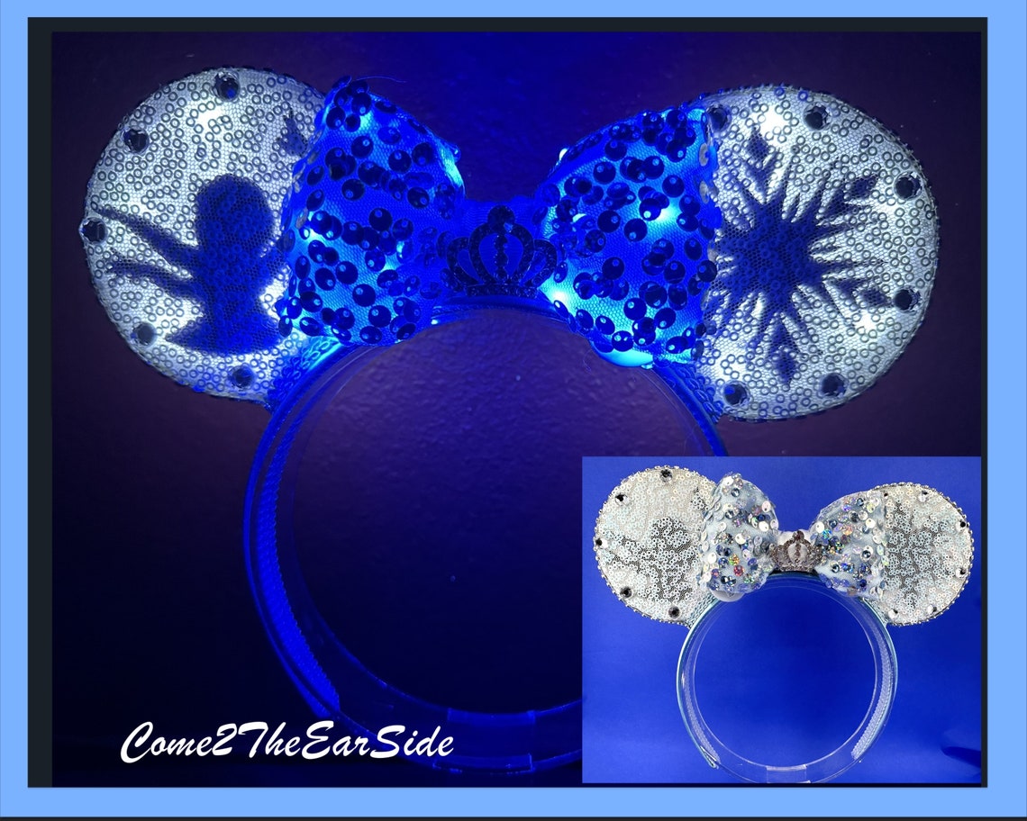 Elsa Mickey Ears,elsa Minnie Ears,frozen Mickey Ear,frozen Minnie Ears ...