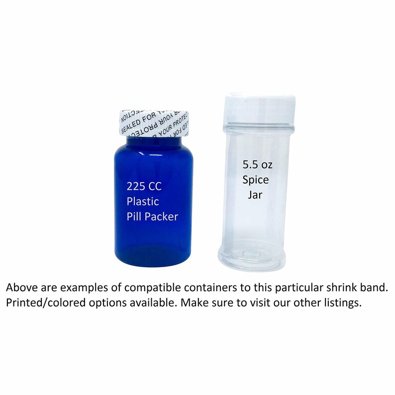 Shrink Band Assorted Sample Pack for All Bottles and Containers - Etsy